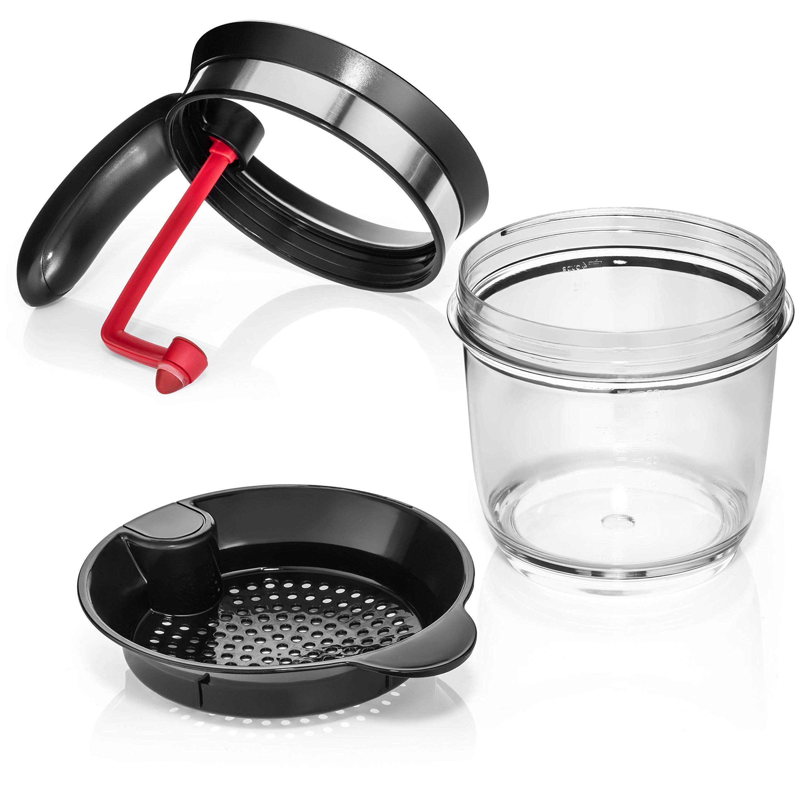 Fat Separator Measuring Cup And Strainer With Bottom Release For Gravy Sauces And Other Liquids With Oil Grease To Give You Healthier And Better Tasting Food : For Turkey Meat Beef Chicken Vegetables