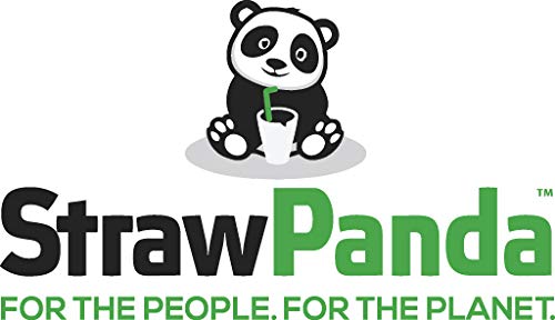 Plant Based Drinking Straws by StrawPanda- (250 Pack) an Eco Friendly Alternative to Plastic Straws, BPA Free