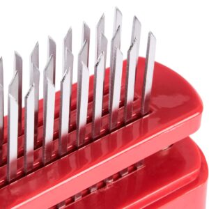 Chef-Master Meat Tenderizer Tool, Stainless Steel Sharp Needle Blade Tenderizer Tool for Beef, Chicken, Turkey, Pork, Fish, Professional Tenderizing Machine Cooking Set,