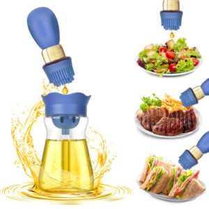 venmate olive oil dispenser bottle silicone dropper measuring oil dispenser bottle for kitchen cooking, frying, baking, bbq pancake, air fryer