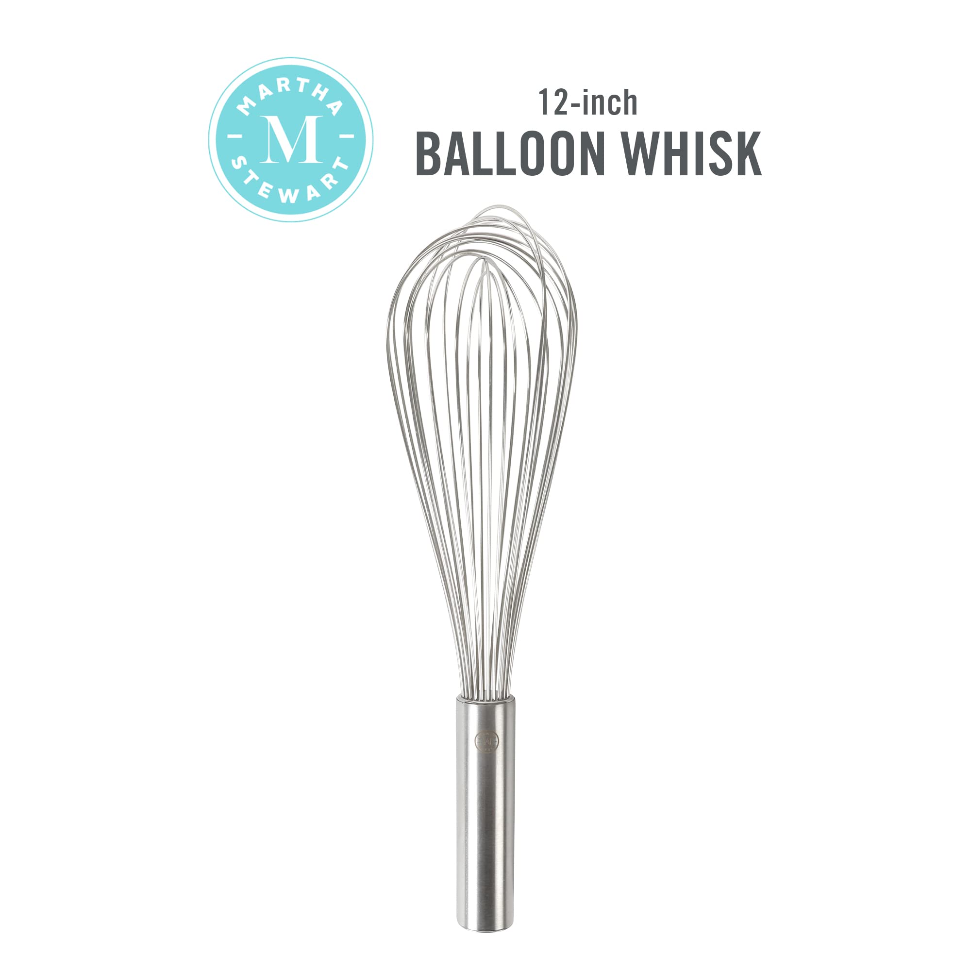 Martha Stewart Richburn 1pc 12" Stainless Steel Balloon Whisk - Satin Finish