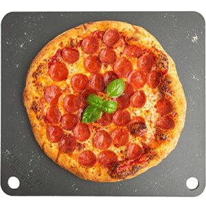 nerdchef steel stone - high performance pizza baking | made in usa (14.5" x 16" x 1/4") - (.25" thick - standard)