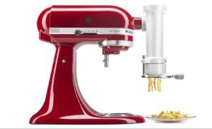 kitchenaid ksmpexta gourmet pasta press attachment with 6 interchangeable pasta plates, white