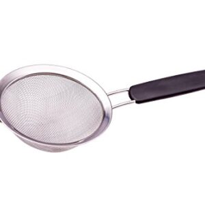 LiveFresh Fine Mesh Strainer with Non Slip Handle. Premium Stainless Steel Strainer for Quinoa, Tea, Soup, Sifting, Baking, Straining - 5-1/2 Inch