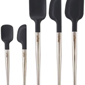 All-Clad Specialty Silicone Kitchen Gadgets 5 Piece Set, Spatulas Kitchen Tools, Kitchen Hacks Black