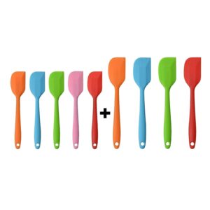 5-piece 8.5 inch small spatulas + 4-piece 11 inch silicone spatulas