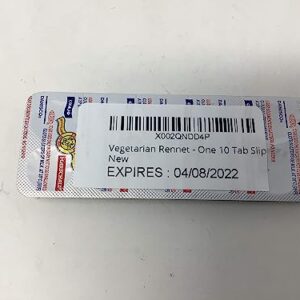 Vegetarian Rennet - One 10 Tab Slip