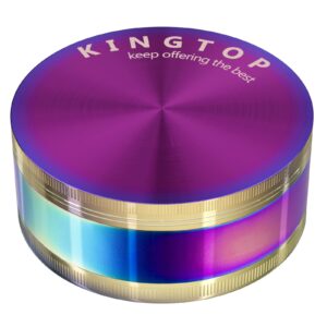 kingtop 3 inch large spice grinder, zinc alloy mills (colorful)