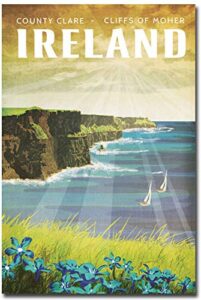 cliffs of moher ireland travel art refrigerator magnet size 2.5" x 3.5"