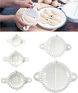 dumpling maker dumpling tools 5packs with different sizes of dumpling mold, perfect for making hand pies, dumplings, ravioli, calzones, dough press 5.5/7.5/9.5/12/15.5cm