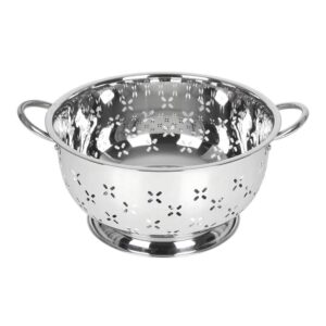 Lindy's metal colander, 8-quart, silver