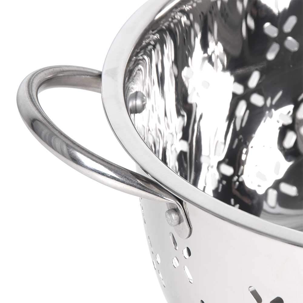 Lindy's metal colander, 8-quart, silver