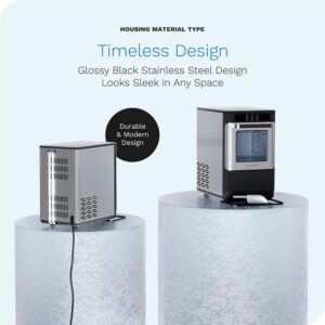 hOmeLabs Chill Pill Countertop Ice Maker - Perfect Ice in 8 to 10 Minutes - 26 Pounds Per Day Production To Keep You Iced Out Of Your Mind