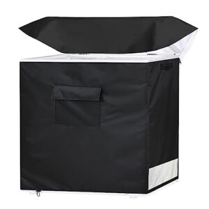 yangshilei chest freezer cover deep freezer covers for outside 7.0 cubic feet freezer，top with zipper to open waterproof and uv protection extend their service life (38"w×23"d×34"h)