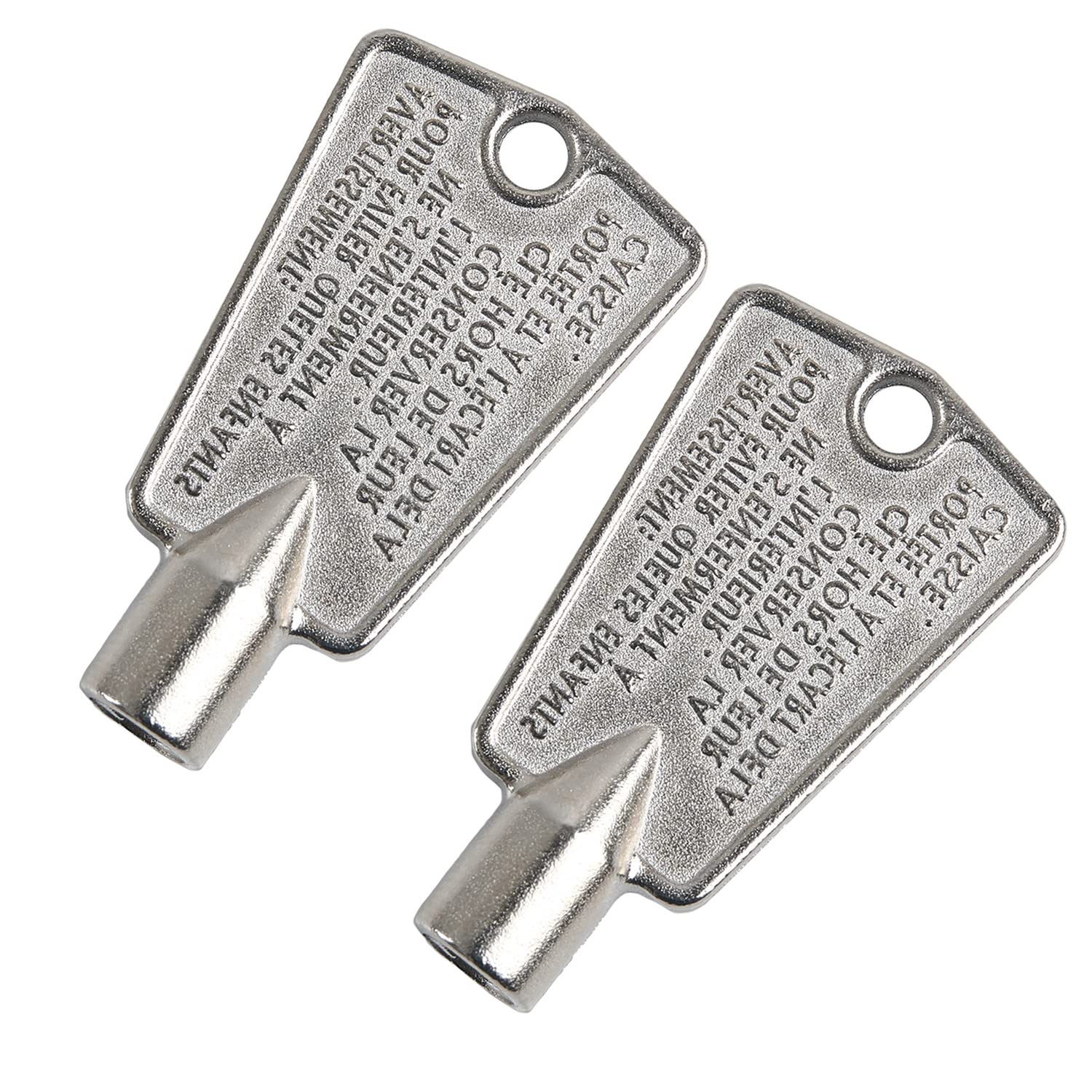 2Pack 216702900 Freezer Door Key for Frigidaire Kenmore AP4071414 PS2061565 AP2113733 AP4301346 PS1991481 06599905 08037402 12849(Metal)