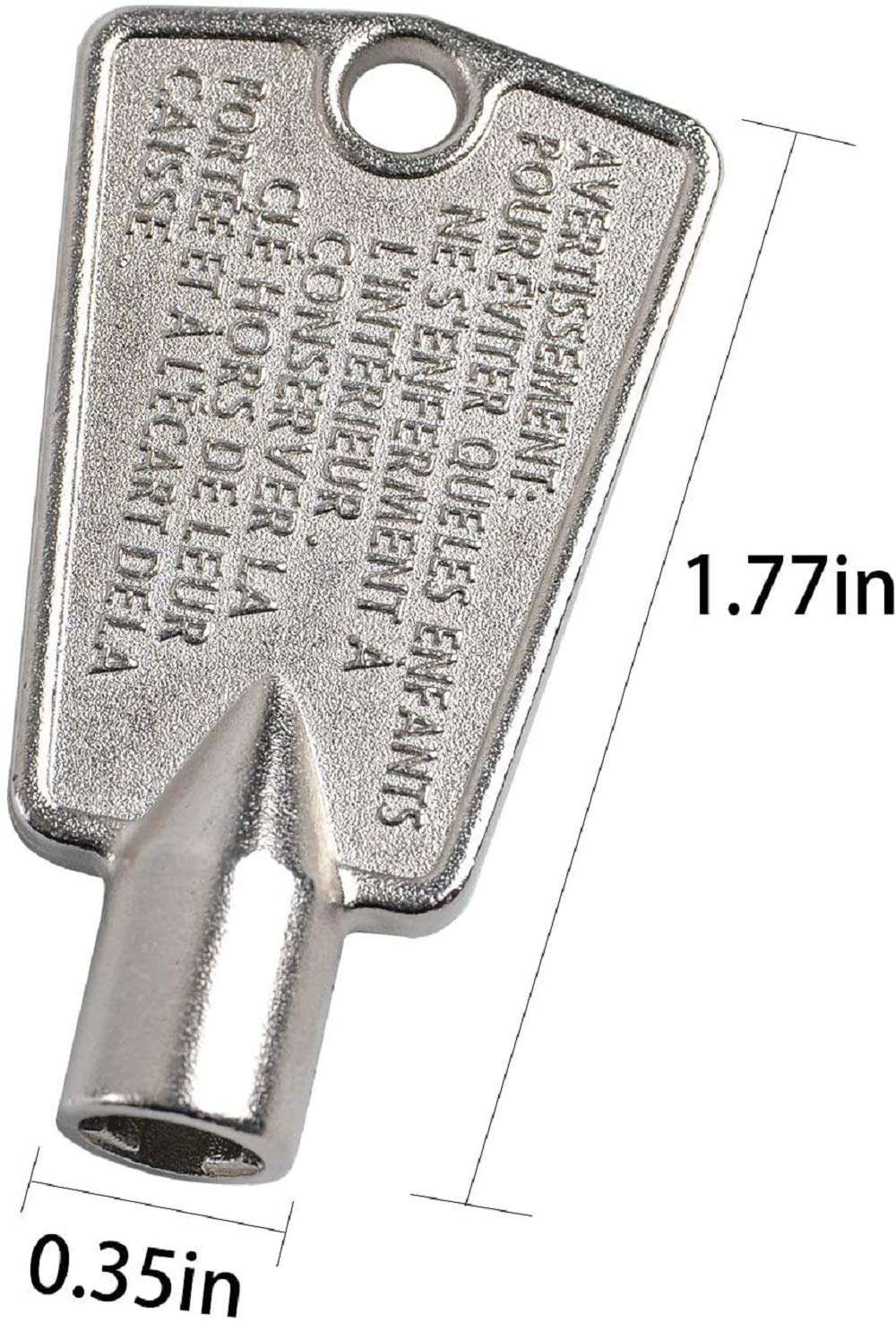 2Pack 216702900 Freezer Door Key for Frigidaire Kenmore AP4071414 PS2061565 AP2113733 AP4301346 PS1991481 06599905 08037402 12849(Metal)