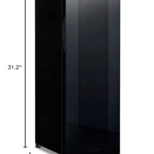 Newair 12 Bottle Wine Cooler Refrigerator | Shadow Series | Freestanding Mirrored Wine and Beverage Fridge with Double-Layer Tempered Glass Door & Compressor Cooling For Reds, Whites, & Sparkling Wine