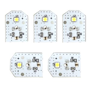 surpouf （5pk wr55x11132 wr55x26487 wr55x30603 refrigerator led light bulb fits for ge replaces 3033142 ap5646375 ps4704284 eap4704284