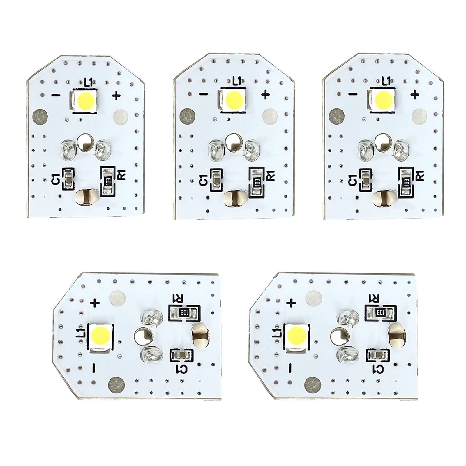 SURPOUF （5PK WR55X11132 WR55X26487 WR55X30603 Refrigerator LED Light Bulb Fits for GE Replaces 3033142 AP5646375 PS4704284 EAP4704284