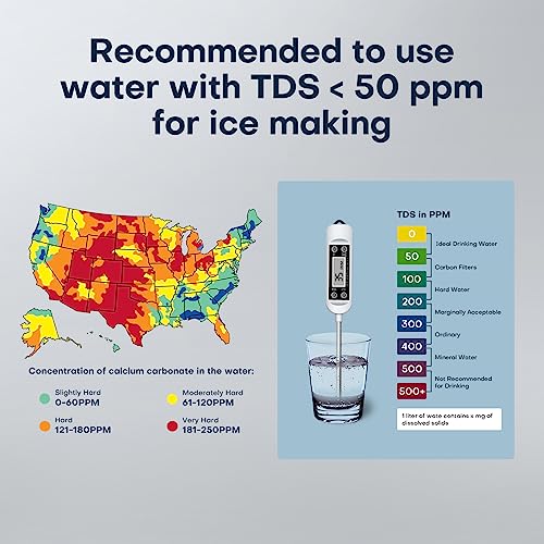 Upstreman X90 Pro Nugget Ice Maker - 33Lbs/Day, Self-Cleaning, 6 ICE Cubes in 15 Mins, 2 Water Refill, Countertop Under Cabinet for Home/Office/Bar