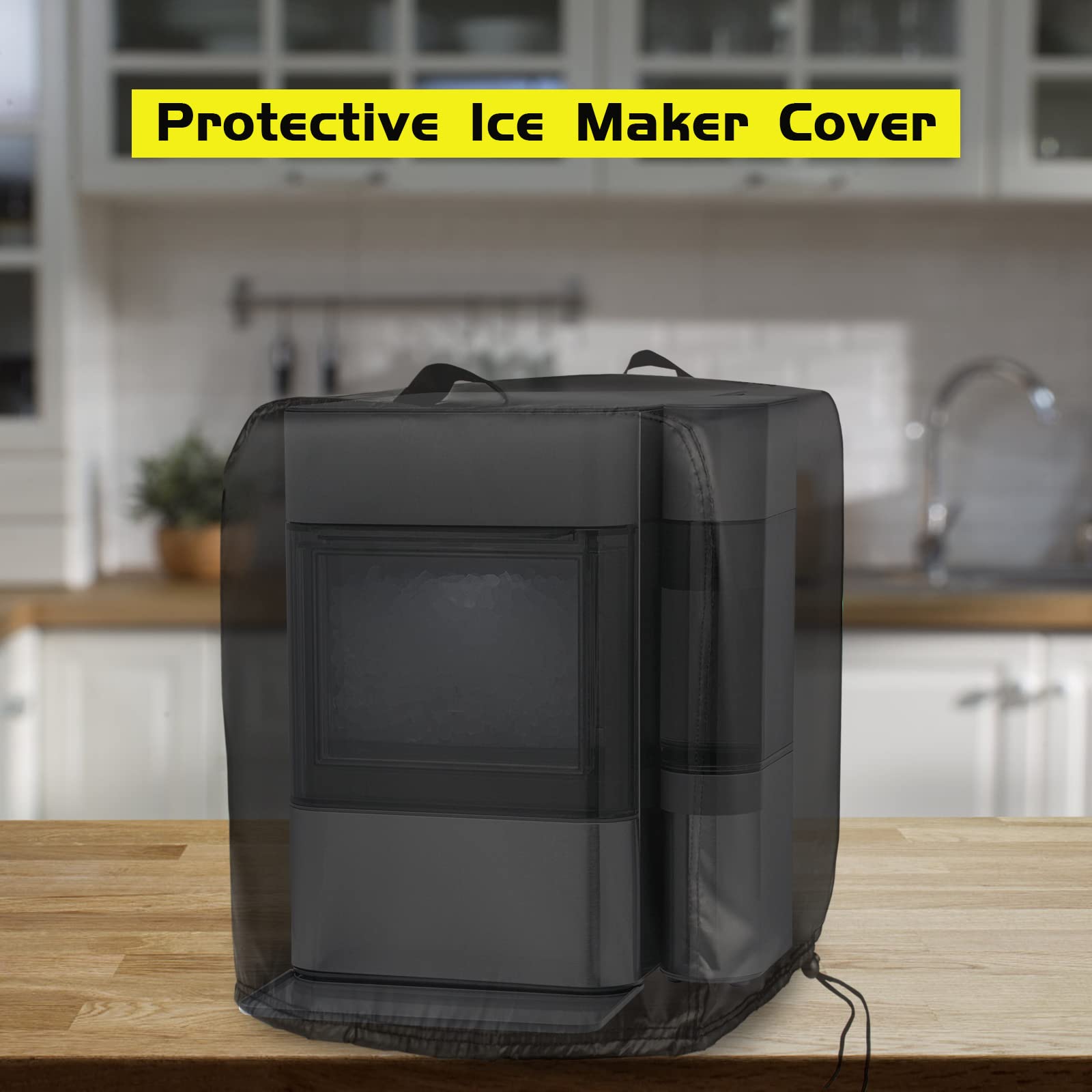 Guisong Ice Maker Cover for protecting GE Profile Opal 2.0 Nugget Ice Maker, Waterproof& Dustproof Cover for Ice Maker Countertop Nugget