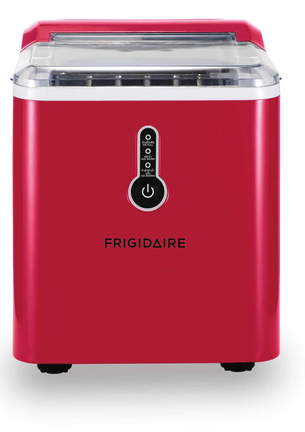 Frigidaire EFIC102-RED Compact Making Machine, Large Portable Ice Maker, Red, Medium