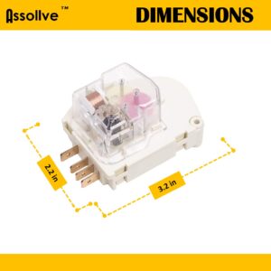 Assollve 2 PACKS 215846602 Refrigerator Defrost Timer Replacement Part Compatible with 215846606 240371001 241621501 AP2111929 PS423801 and more