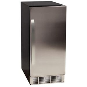 edgestar ib450ssp 50 lb. 15 inch wide undercounter clear ice maker with drain pump