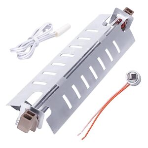 wr51x10055 refrigerator defrost heater kit,wr55x10025 temperature sensor,wr50x10068 defrost thermostat replacement for general electric hotpoint refrigerators replaces wr51x10030