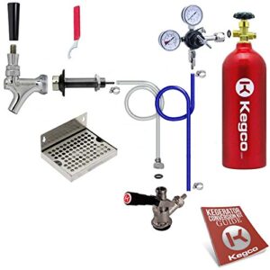 kegco 3pdck-5t kegerator kit, 1-tap, chrome