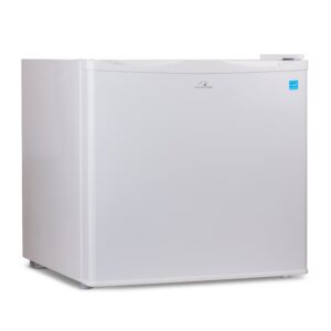 commercial cool ccuk12w 1.2 cu. ft. upright freezer with adjustable thermostat control and r600a refrigerant, white