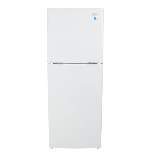 Avanti FF7B0W FF7B Apartment Size Refridgerator, Compact Fridge with Top Freezer with Temperature Control and Adjustable Shelves and Crisper Drawer, 7.0 cu.ft, White, 7 cu. ft