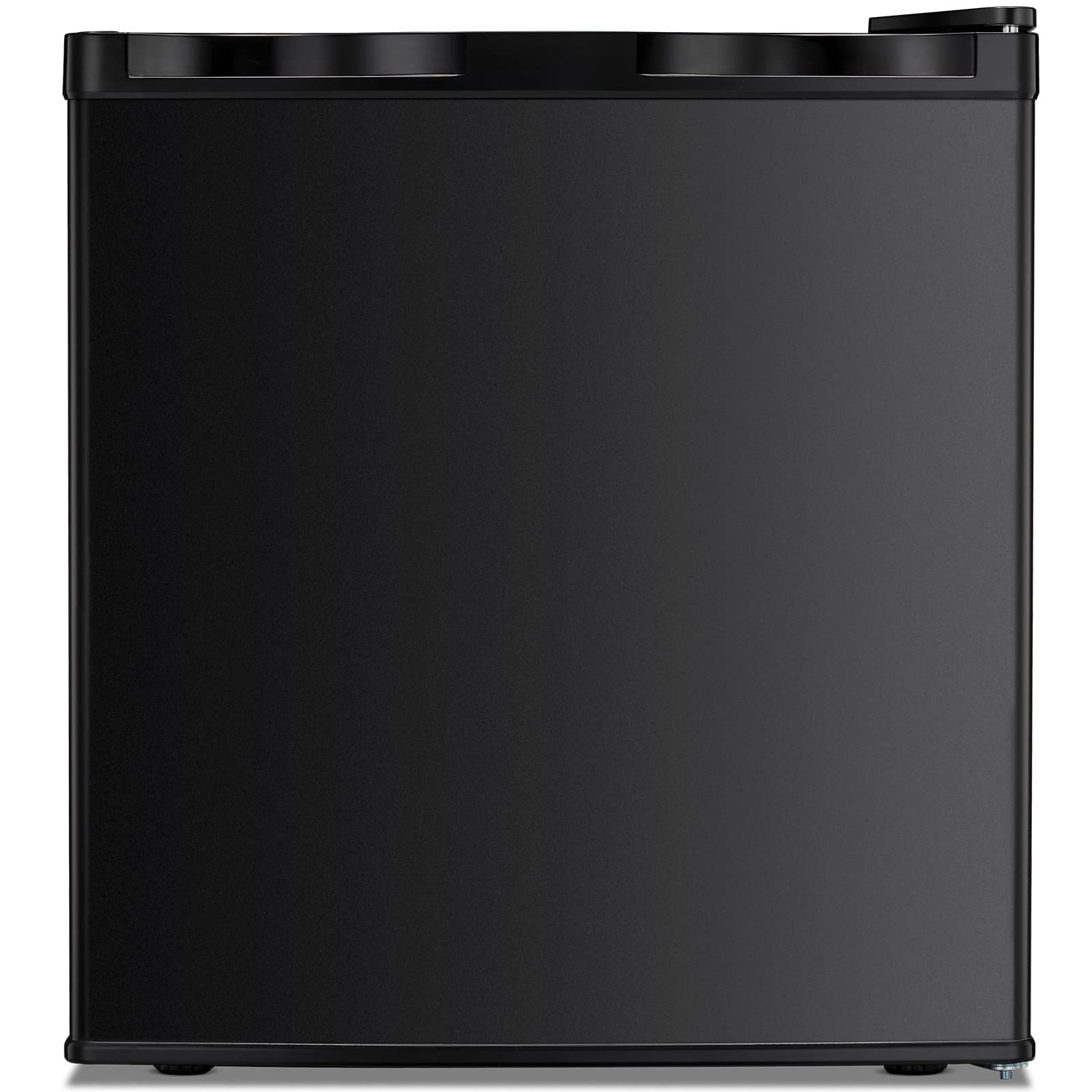 Kismile Mini Freezer,1.1 Cu.ft Upright Freezer with Reversible Single Door,Removable Shelves,Small Freezer with Adjustable Thermostat for Home/Kitchen/Office (Black)