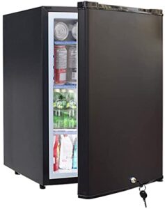 smeta 12v refrigerator camper fridge semi truck refrigerator mini commercial dc car 110v 1.6 cu.ft compact refrigerator with reversible door lock key, beverage cooler refrigerador para truck, black