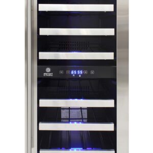 Vinotemp 28-Bottle Dual-Zone Wine Cooler (Stainless)