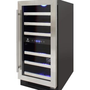 Vinotemp 28-Bottle Dual-Zone Wine Cooler (Stainless)