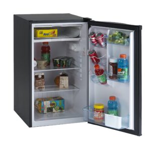 Avanti AVARM4416B Refrigerators, Glass Shelves, Door Freezer Compartment, Defrost, Energy Star, 4.4 cubic feet,Black, 33" x 19.3" x 22"