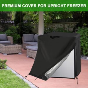 Guisong Refrigerator Cover, Waterproof&Dustproof Cover for Protecting Upright Freezers/Beverage Refrigerator-Suitable for most 1.1 Cubic Mini Freezer(20" x 20" x 21")