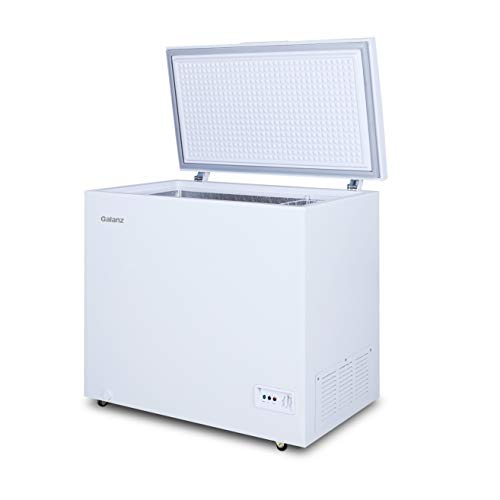 Galanz GLF70CWED01 Manual Defrost Chest Freezer, Mechanical Temperature Control, White, 7.0 Cu Ft