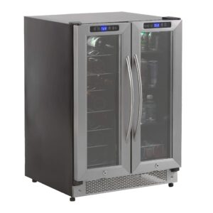 avanti wbv19dz side by side dual zone wine/beverage cooler