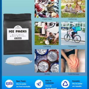 Friomex Dry Ice Packs - Ideal for Shipping Perishables and Drinks | Styrofoam Cooler Compatible | Includes Dry Ice Pellets | Keep Items Safe During Shipping | Hielo Seco