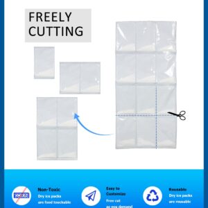 Friomex Dry Ice Packs - Ideal for Shipping Perishables and Drinks | Styrofoam Cooler Compatible | Includes Dry Ice Pellets | Keep Items Safe During Shipping | Hielo Seco