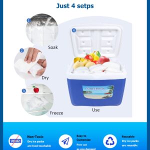 Friomex Dry Ice Packs - Ideal for Shipping Perishables and Drinks | Styrofoam Cooler Compatible | Includes Dry Ice Pellets | Keep Items Safe During Shipping | Hielo Seco