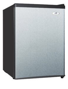 spt rf-244ss compact refrigerator, stainless, 2.4 cubic feet