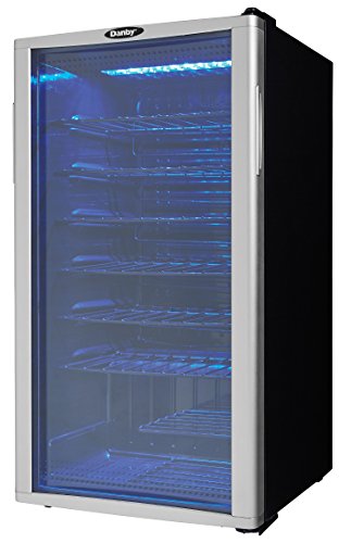 Danby DWC350BLP Free-Standing Wine Cooler, Stainless Steel-Matte