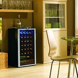 Danby DWC350BLP Free-Standing Wine Cooler, Stainless Steel-Matte