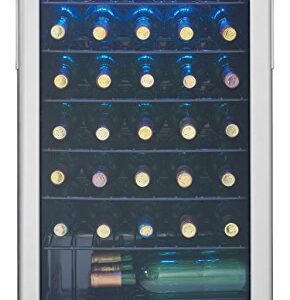 Danby DWC350BLP Free-Standing Wine Cooler, Stainless Steel-Matte