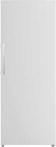 FORTÉ F14UFESWW 28inch 450 Series Upright Convertible Freezer with 13.5 cu. ft. Capacity, Stainless Steel, Reversible Door, LED Lighting, Energy Star, 5 Glass Shelves, Multi-Flow Cooling System, White