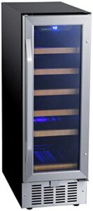 edgestar cwr182sz 12 inch wide 18 bottle built-in wine cooler