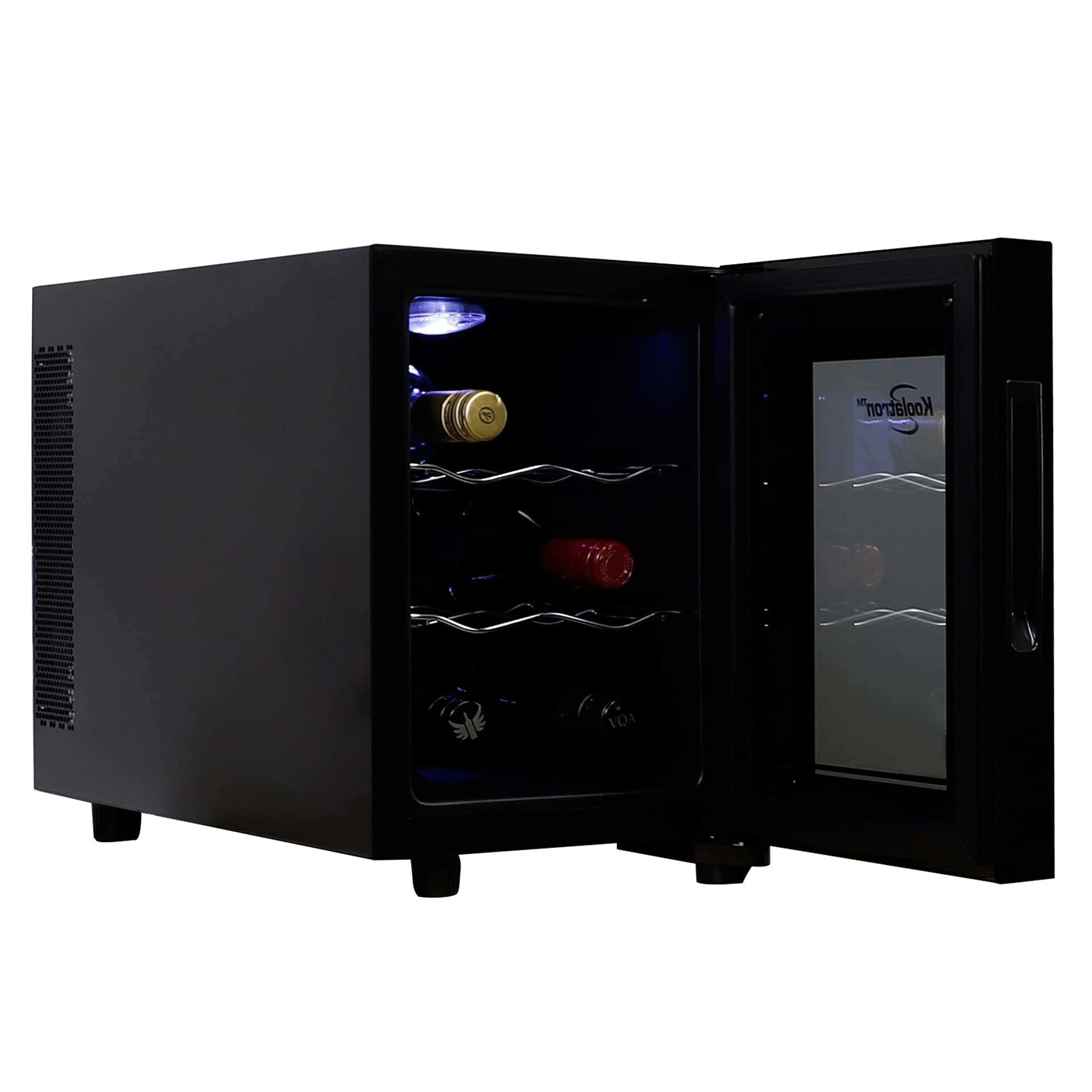 Koolatron 6 Bottle Wine Cooler (16L) and Oster Electric Wine Opener Kit with Aerating Pourer, Vacuum Stoppers and More